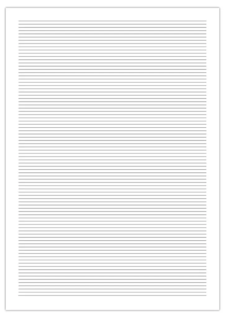 Foglio a righe 3 mm - fogli-da-stampare.su